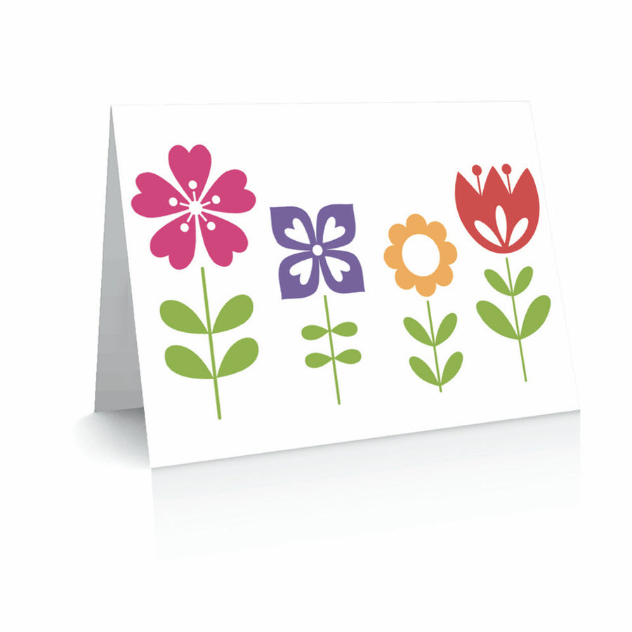 Four Flowers for Metamour or Quad | Polycute | Polyamory Greeting Card ...
