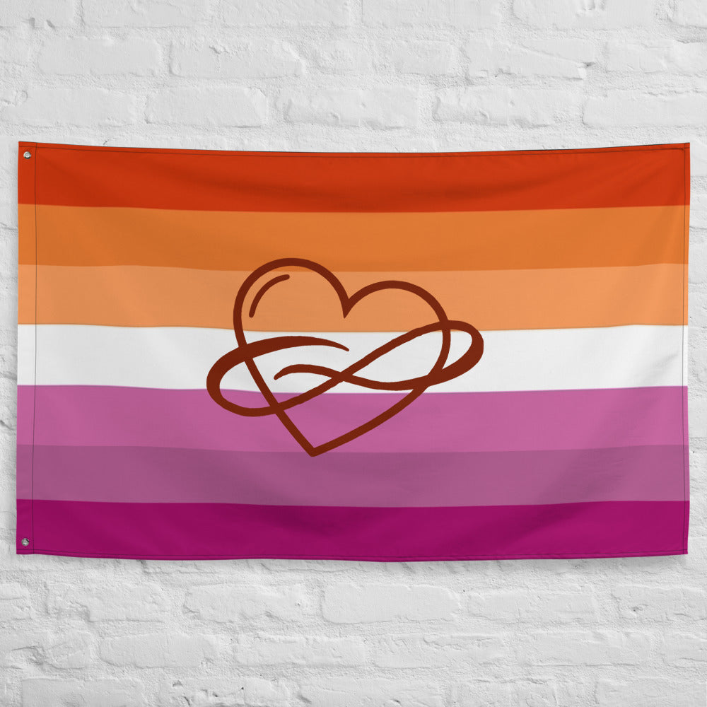 Lesbian Poly Pride Flag | Polycute | LGBTQ and Polyamory Cards & Gifts – Polycute Gift Shop